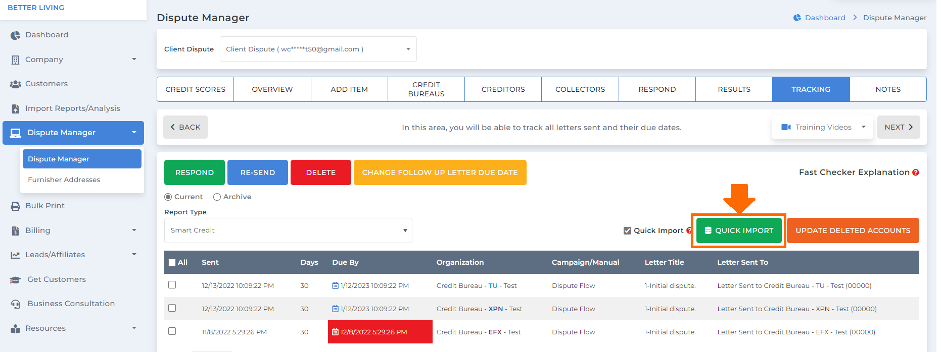 Fast Checker – clientdisputemanager
