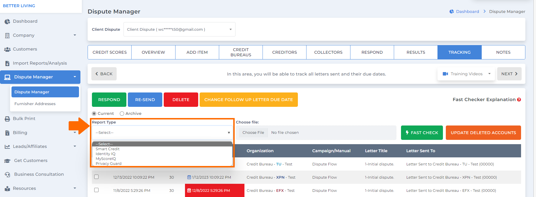 Fast Checker – clientdisputemanager