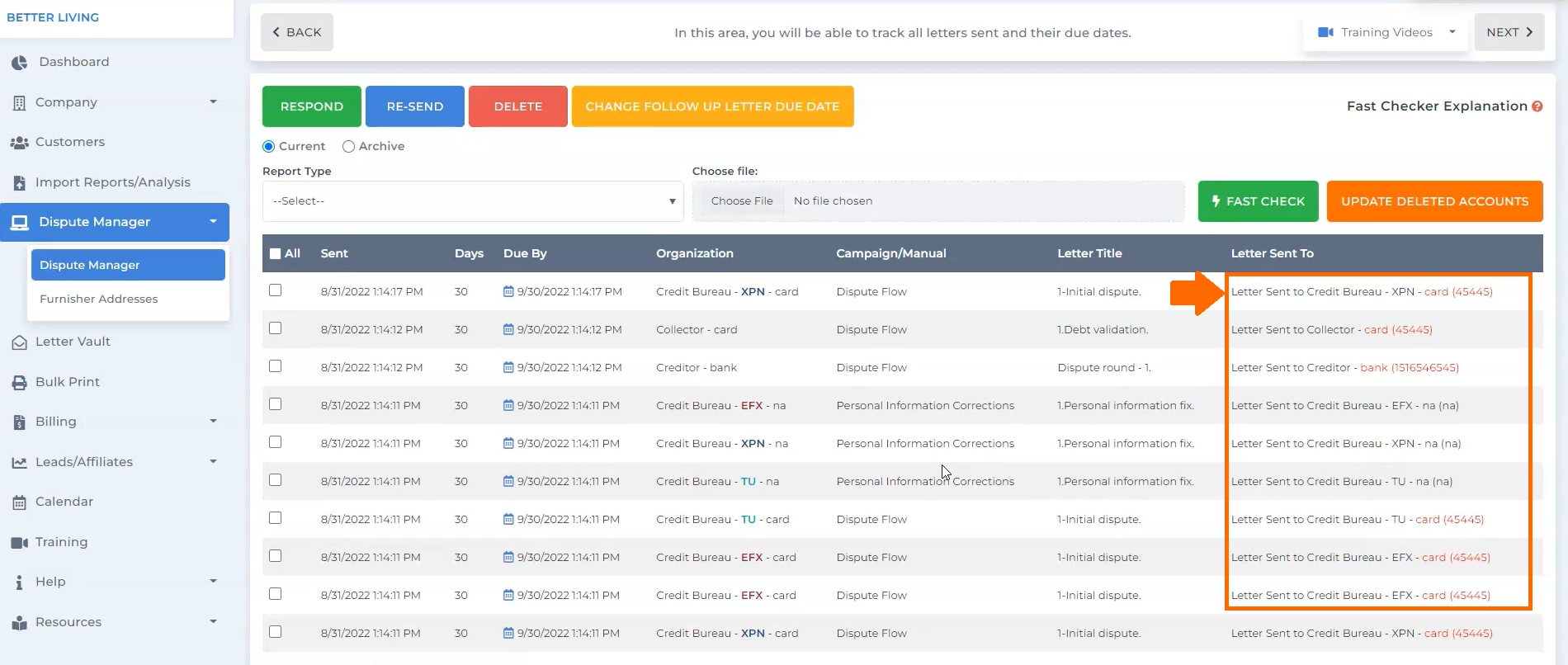 Fast Checker – clientdisputemanager